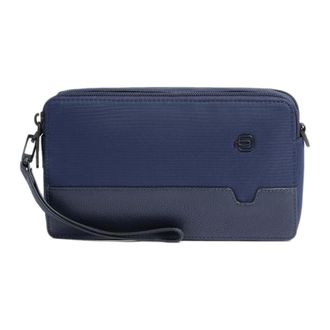 Piquadro Homme, Sacs, Bleu, Taille: ONE Size Pochette avec deux compartiments