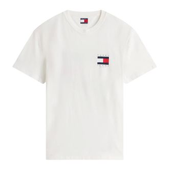 Tommy Jeans Homme, Tops, Blanc, Taille: 3XL T-shirt Cotone