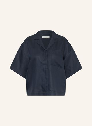 Selected Bluse Mit Leinen blau
