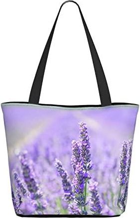 AOOEDM Sac shopping pour femme violet lavande 33 x 28 x 17 cm. Le cadeau parfait pour la Saint-Valentin. Cest de la Saint-Valentin pour maman, fille, &eacute;pouse,