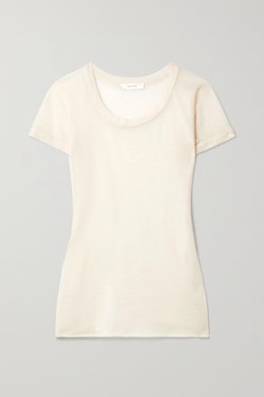 The Row T-shirt En Cachemire Analyn - Neutres