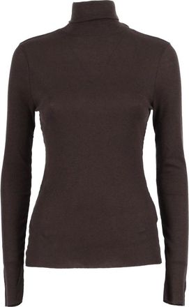 Majestic Filatures Femme, Pulls, Brun, Taille: 38 FR Turtleneck