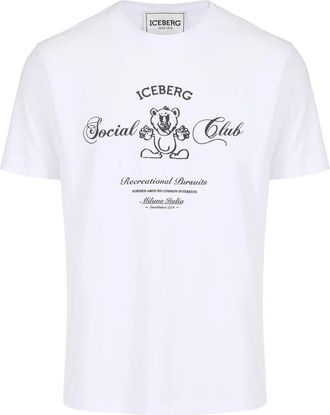 Iceberg Homme, Tops, Blanc, Taille: L Orso T-Shirt
