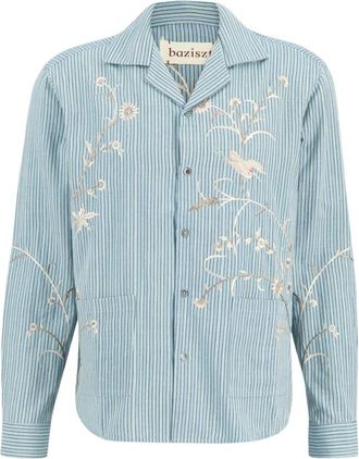 Baziszt Baziszt, Homme, Chemises, Bleu, Taille: M Saba Shirt