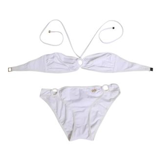 Dolce & Gabbana Bandeau+Brief Badeanzug - - Swimwear - Damen - Wei&szlig; - XS