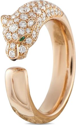 Cartier Panthere multi-stone rose gold ring - Rosa