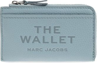 Marc Jacobs Femme, Accessoires, Bleu, Taille: ONE Size Leather Top Zip Multi Wallet