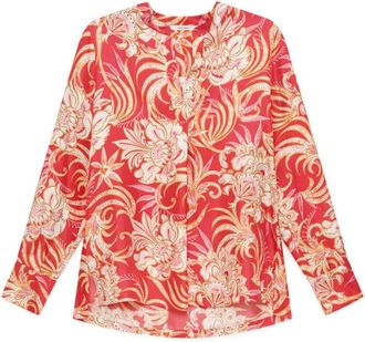 Maliparmi Maliparmi, Femme, Blouses et Chemises, Rouge, Taille: 42 FR Collection Print Shirt