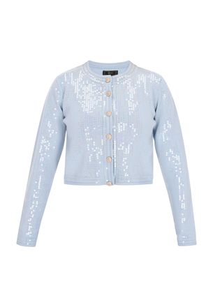 Faina Strickjacke Frauen hellblau