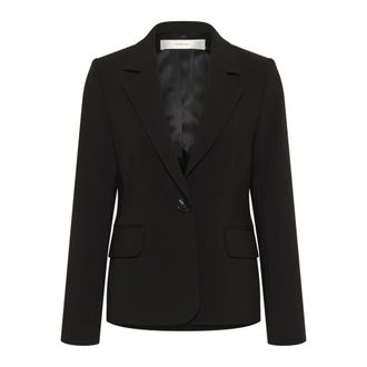 Inwear Schwarzer Blazer Jacke mit V-Ausschnitt - - Jackets - Damen - Schwarzk - S