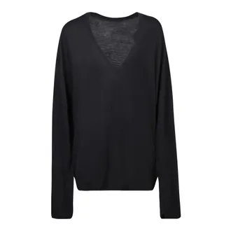 Quira V-Ausschnitt Pullover - - Knitwear - Damen - Schwarzk - M