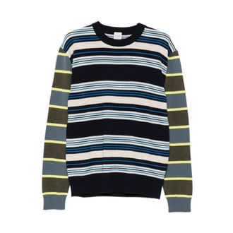 Paul Smith Pullover mit Rundhalsausschnitt und horizontalen Streifen - - Knitwear - Herren - Blau - L