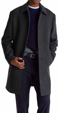 Benetton Herren Cappotto 2c4vun06u Mantel, grau, 46