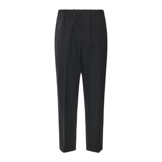 Jil Sander Homme, Pantalons, Noir, Taille: XL Pantalon Fusel&eacute; en Gabardine de Laine L&eacute;g&egrave;re