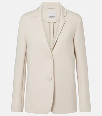 Max Mara Blazer Matollo en coton m&eacute;lang&eacute; Matollo