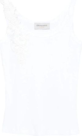 Ermanno Scervino Femme, Tops, Blanc, Taille: 34 FR D&eacute;bardeur &agrave; encolure d&eacute;gag&eacute;e