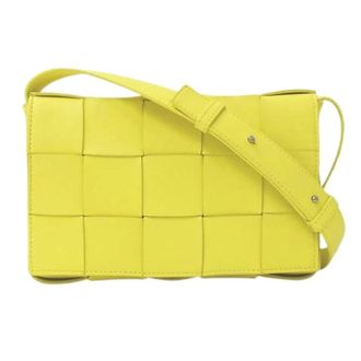 Bottega Veneta Sac bandouli&egrave;re en cuir Pre-owned - Femme - Pre-owned - Jaune - Taille: ONE Size