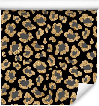 OEM Carta Da Parati Effetto Pelle Dorata, Ocra E Oro Per Soggiorno E Camera Da Letto, 50x1000 Cm