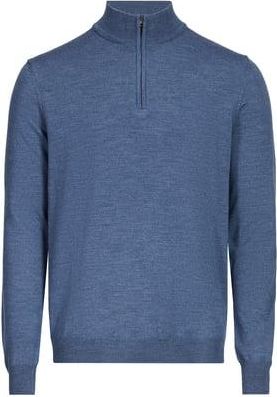 Fa&ccedil;onnable Pull col zipp&eacute; en laine m&eacute;rinos