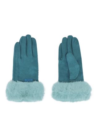 Queen Helena Warme Elegante Winterhandschuhe Aus Weichem Wildleder Mit Touchscreen F&uuml;r Damen G03, Einheitsgr&ouml;&szlig;e