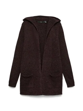 Vero Moda Strickjacke VMDOFFY LS OPEN HOOD CARDIGAN GA NOOS Materialmix, regular fit