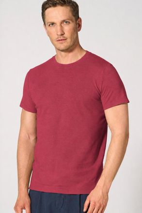 Hempage Hempage Herren vegan T-Shirt Barolo Slim Fit Rosa