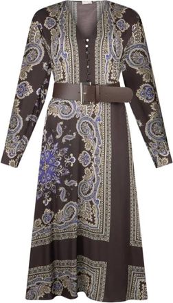 Liu Jo Femme, Robes, Multicolore, Taille: 42 FR Mf5394Ts117.P9141 Robe Midi