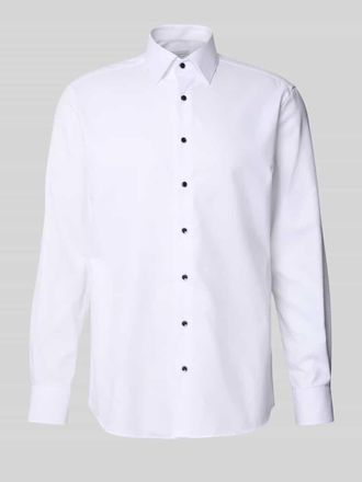 Eterna Regular Fit Business-Hemd in Uni-Struktur