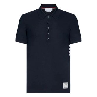 Thom Browne Classic Pique 4-Bar Polo - - Tops - Herren - Blau - L