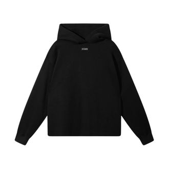 10 Days Femme, Sweatshirts et sweats à capuche, Noir, Taille: 38 FR Sweat à Capuche Noir Oversize en Molleton Brossé