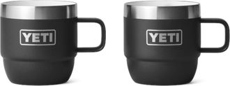 Yeti Rambler Stapelbare Tasse Mit DuraSip Keramikbeschichtung, Black, 2 Pack 6 oz (177 ml)