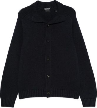 Tom Ford Ribbed-knit Shawl-collar Cardigan