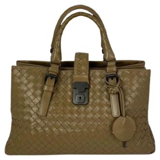 Bottega Veneta Pre-owned Roma Intrecciato Nappa Taupe Umh&auml;ngetasche - - Pre-owned - Damen - Braun - ONE SIZE