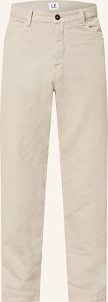 C.P. Company Hose Regular Fit Mit Leinen grau