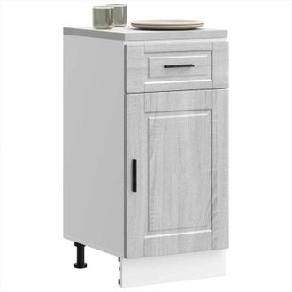 vidaXL Vidaxl - Armoire de cuisine Porto sonoma gris bois ding&eacute;nierie
