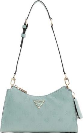 Guess sac &agrave; &eacute;paule Cresidia II Top Zip Shoulder Bag Light Sage Logo menthe