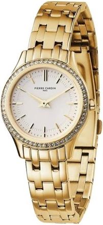 Pierre Cardin Femme, Accessoires, Jaune, Taille: ONE Size Montre habill&eacute;e en acier inoxydable