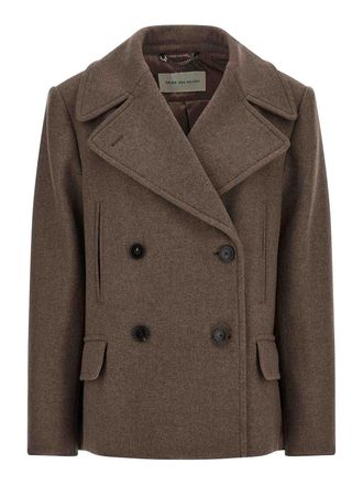 Dries Van Noten Manteau Court - Gris