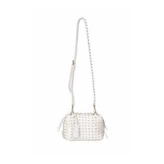 John Richmond Femme, Sacs, Blanc, Taille: ONE Size Studded Crossbody Bag