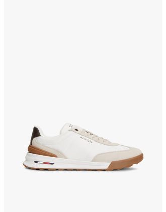Tommy Hilfiger Retro - Baskets chunky &agrave; textures vari&eacute;es et semelle crant&eacute;e - Beige multicolore-Marron