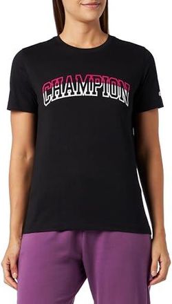 Champion Legacy Color Punch W Light Cotton Jersey S-s Regular Crewneck T-Shirt, Noir, Large Femme