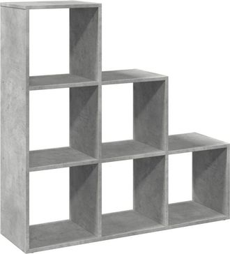 vidaXL Étagère séparatrice de pièce à 3 niveaux gris béton 99x29x99 cm vidaXL