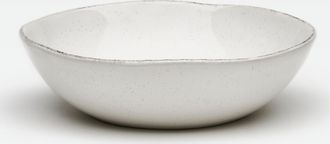 Van Well | URBAN Schale 19 cm creme grau 6cm Set - Steinzeug Bowl, für Nudeln, Suppe,Salat Poke oder Müsli