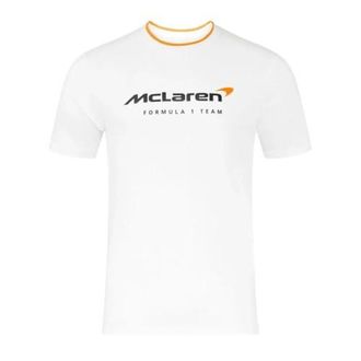 Castore T-Shirt Core Essential Officiel Homme MC Laren Formule 1 Officiel Blanc (FR/ES, Alpha/Lettres, XXL, Taille Normale, Taille Normale, Blanc)