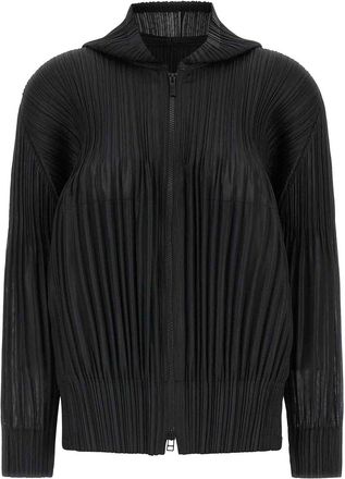Pleats Please Issey Miyake Cardigan - Noir