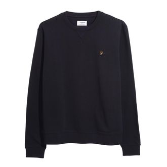 Farah Herren Tim Crew Sweatshirt, Schwarz, M