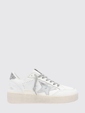 Golden Goose Baskets Ball Star 2 en cuir et mesh &agrave; effet us&eacute;