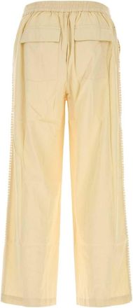 Baziszt Mens Ivory Cotton Corniche Pant Offwhite Exterior: Pantaloni Trousers