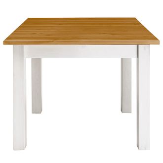 Maison Belfort home24 Esstisch Boston II 78 x 78 x 78cm Wei&szlig;/Kiefer Wei&szlig;/Kiefer Laugenfarbig