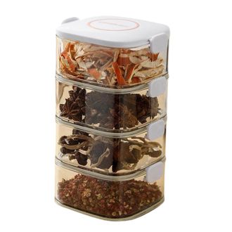 Generico Aufbewahrungsbeh&auml;lter f&uuml;r Gew&uuml;rze, Gew&uuml;rze, mit versiegeltem Deckel, verbessert die Organisation der Gew&uuml;rze, K&uuml;che, erweiterte Aufbewahrung von Gew&uuml;r